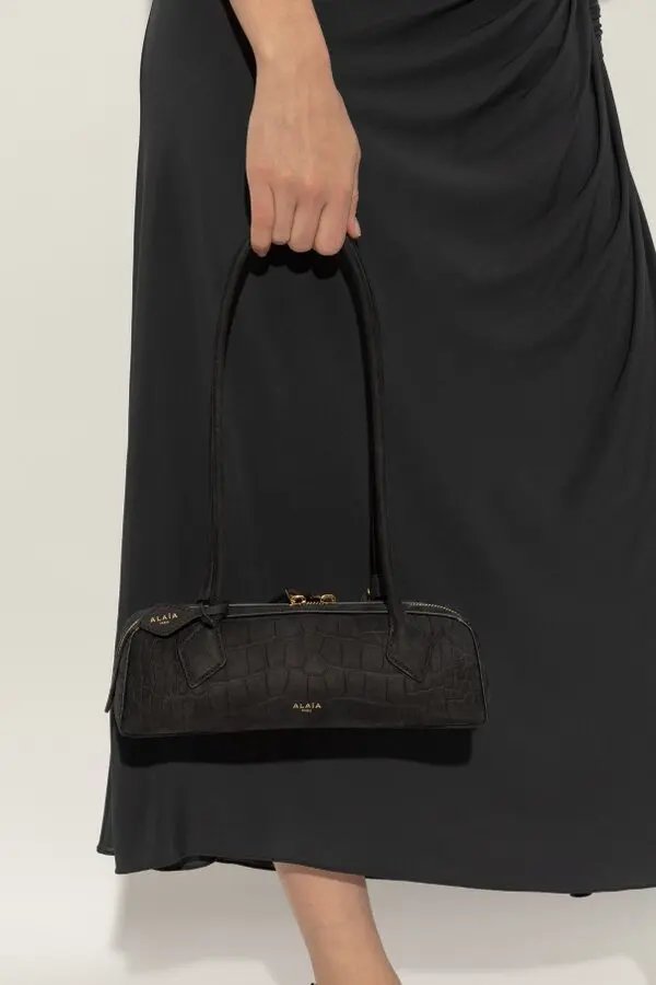 Alaïa Le Teckel Zip-up Shoulder Bag - Black