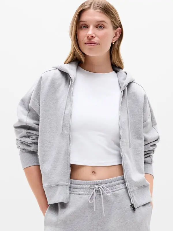 Athleta Forever Fleece Full Zip Sweatshirt