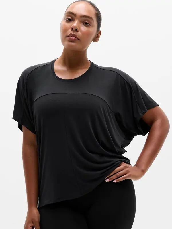 Athleta Move With Ease Draped Tee