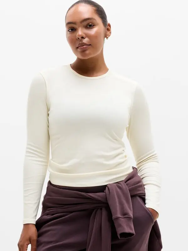 Athleta Signature Rib Top - Pearl
