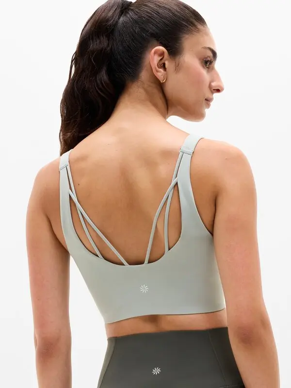 Athleta Perfect Form Strappy Longline Bra A-c