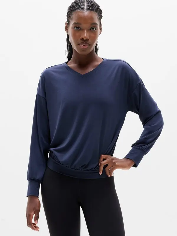 Athleta Move With Ease V-neck Top