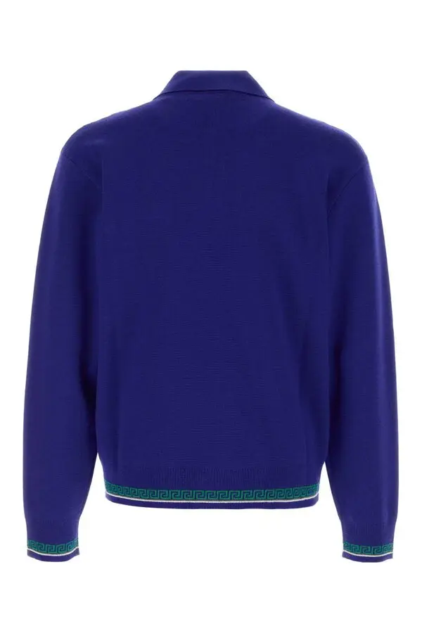Versace Knit Sweater Greca Tipping