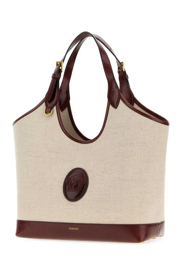Versace Large Rivière Shopping Bag - Brown