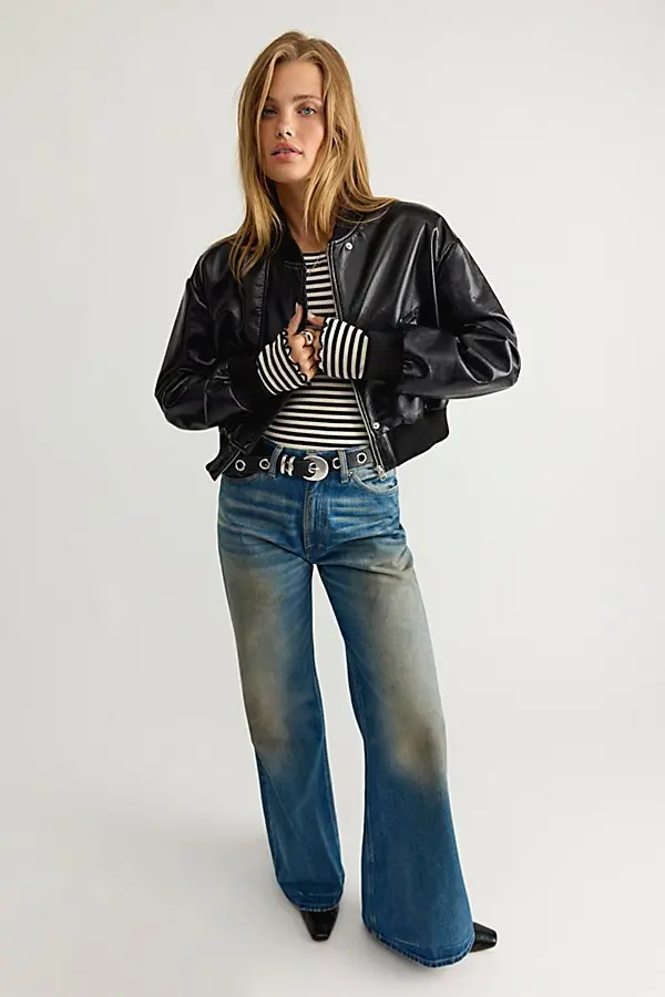 Citizens Of Humanity Leather Moto Jacket - Black