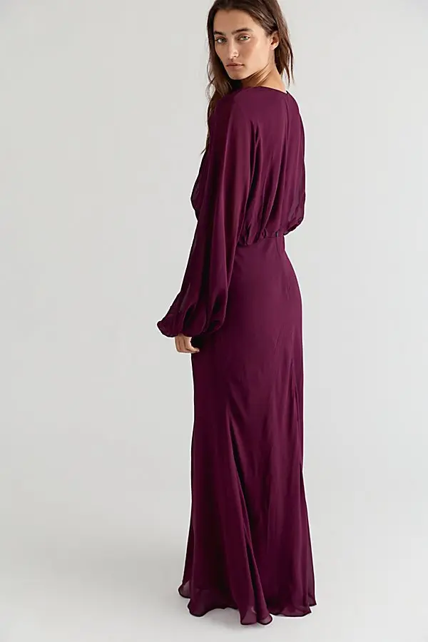 Shona Joy Amina Plunge Maxi Dress