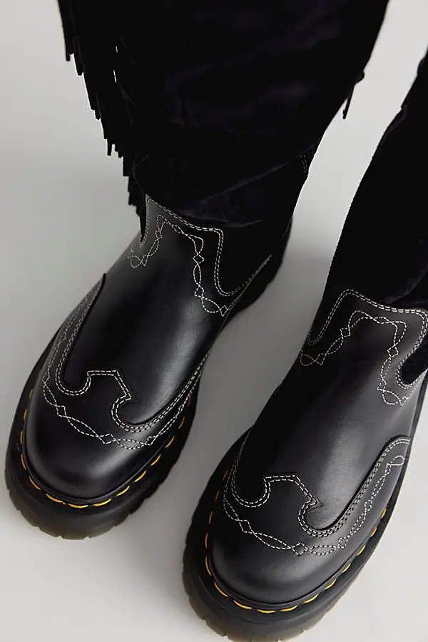 Dr. Martens Fusion Fringe Hi Boots - Black