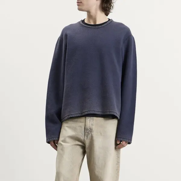 Our Legacy Alloy Star Fleece Double Lock U Neck - Grape