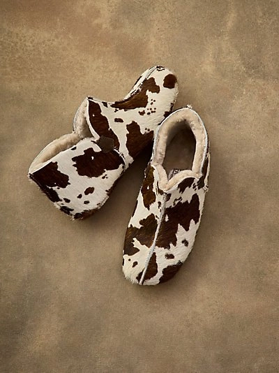 Overland Ima Shearling-lined Cowhide Slipper