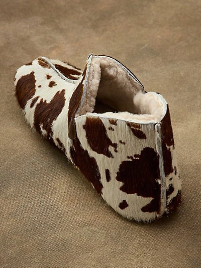 Overland Ima Shearling-lined Cowhide Slipper