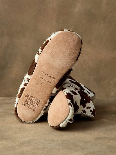 Overland Ima Shearling-lined Cowhide Slipper