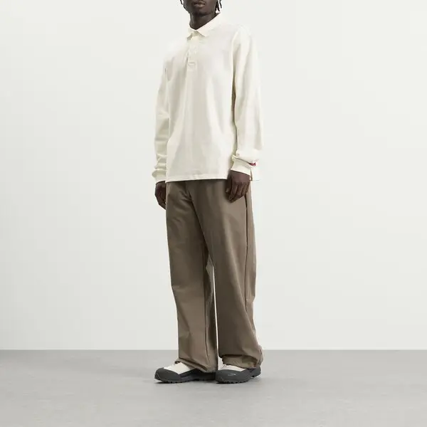 The North Face Red Box Rugby Shirt - White Dune