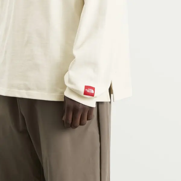 The North Face Red Box Rugby Shirt - White Dune
