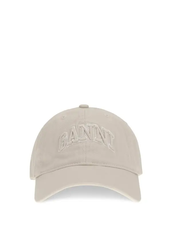 GANNI Canvas Cap With Logo