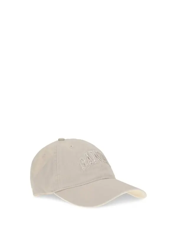 GANNI Canvas Cap With Logo