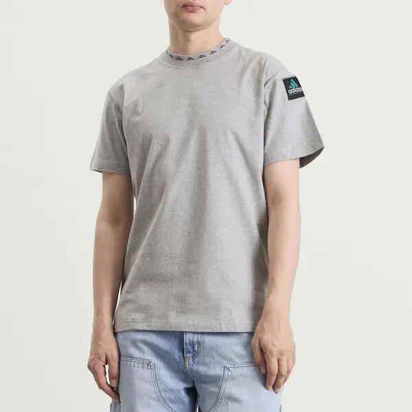 Adidas No Wash Logo T-shirt - Medium Grey Heather