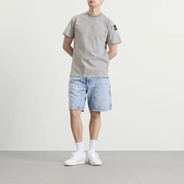 Adidas No Wash Logo T-shirt - Medium Grey Heather