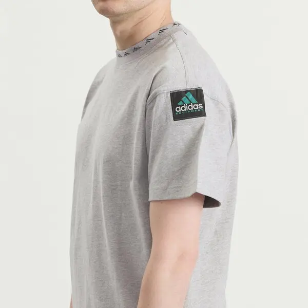 Adidas No Wash Logo T-shirt - Medium Grey Heather