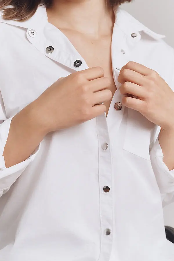 Maeve Shrunken Bennet 100% Cotton Buttondown Shirt