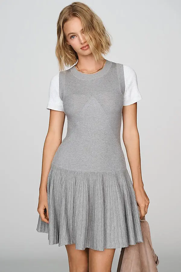 Anthropologie Layered Sweater Mi Dress