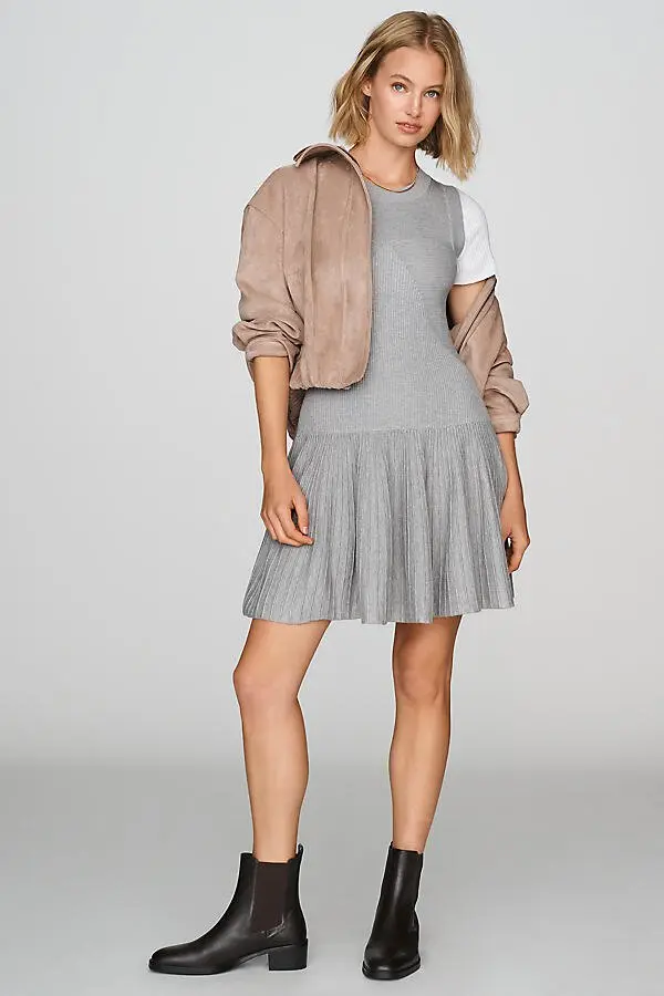 Anthropologie Layered Sweater Mi Dress