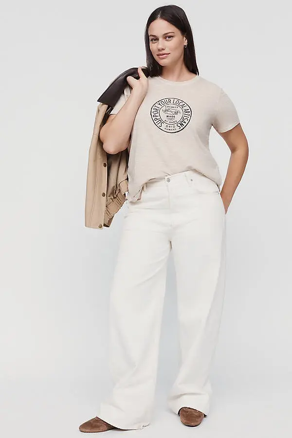 PILCRO Cotton Real Fun Wow Graphic Tee