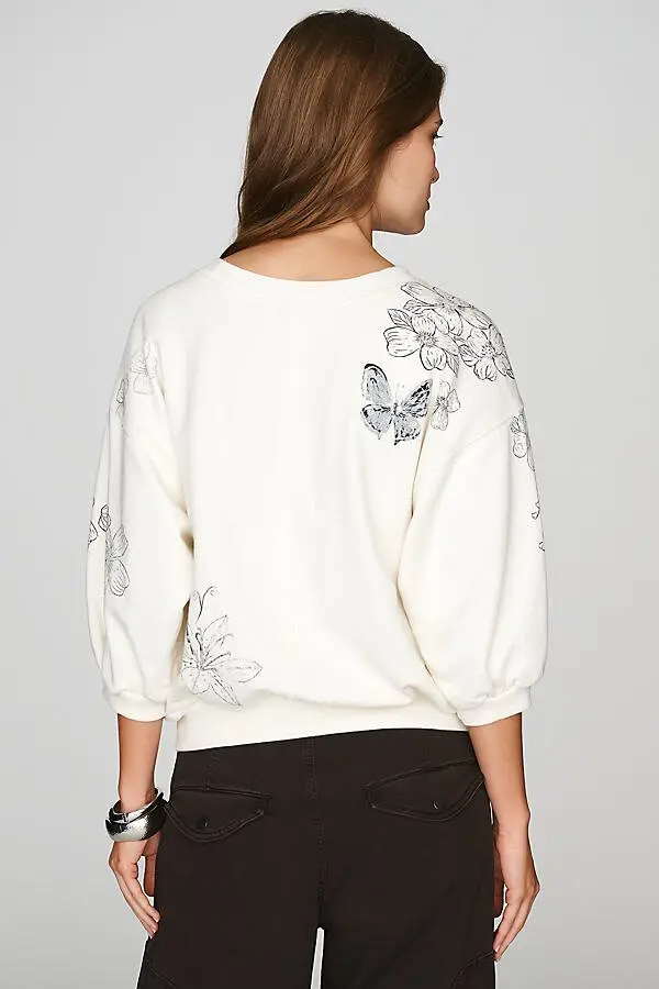 PILCRO Niki Bubble Sweatshirt Bailey Fritz
