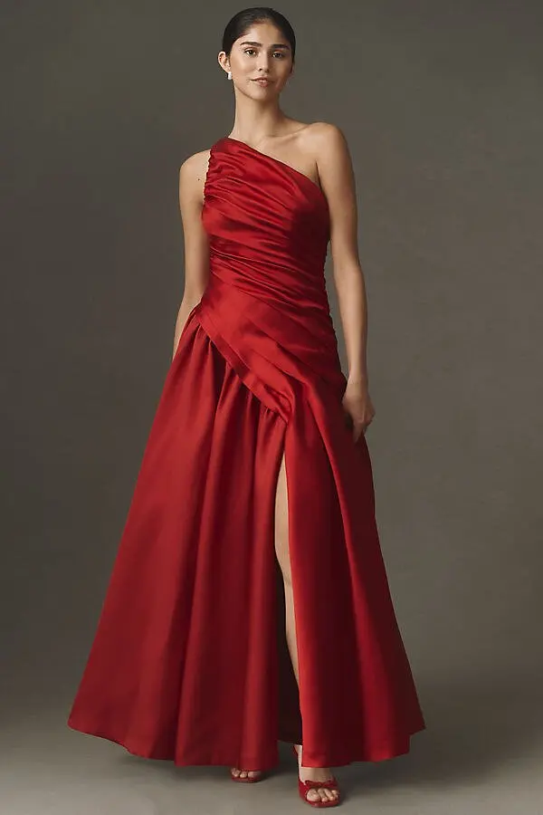 HUTCH Lisa One-shoulder Gown