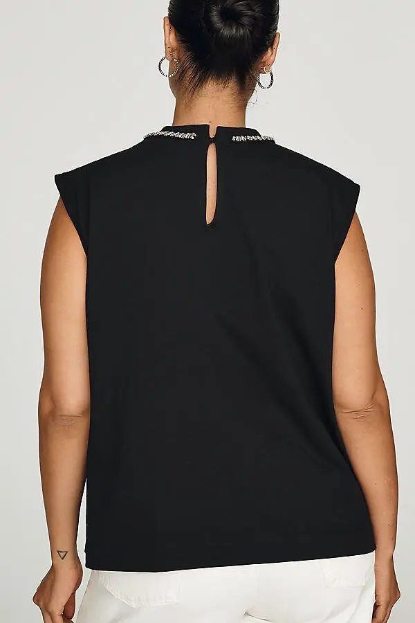 English Factory Pearl Bow Top