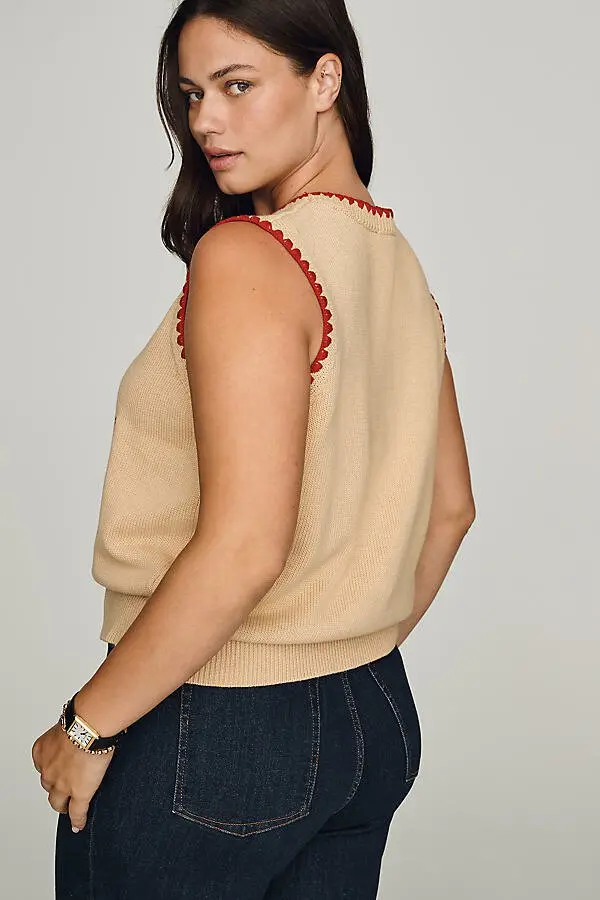 English Factory Berry Sweater Tank Top