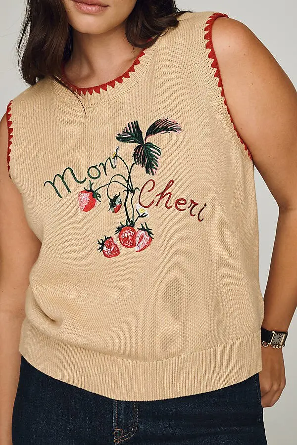 English Factory Berry Sweater Tank Top