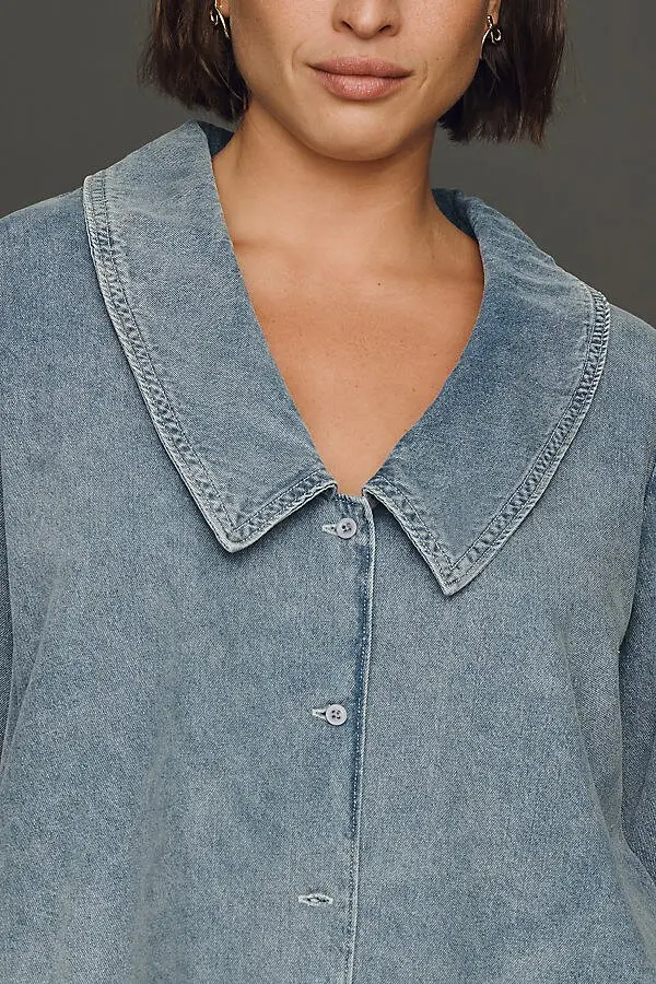 English Factory Collared V-neck Top
