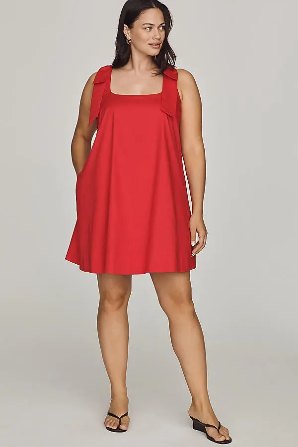 English Factory Bow Mini Dress - Red