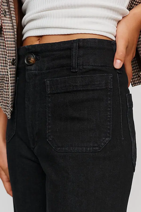 Maeve Colette High-rise Wide-leg Full-length Jeans