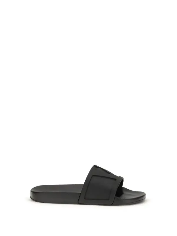 Valentino Garavani Rubber Coolside Pool Slide Sandals