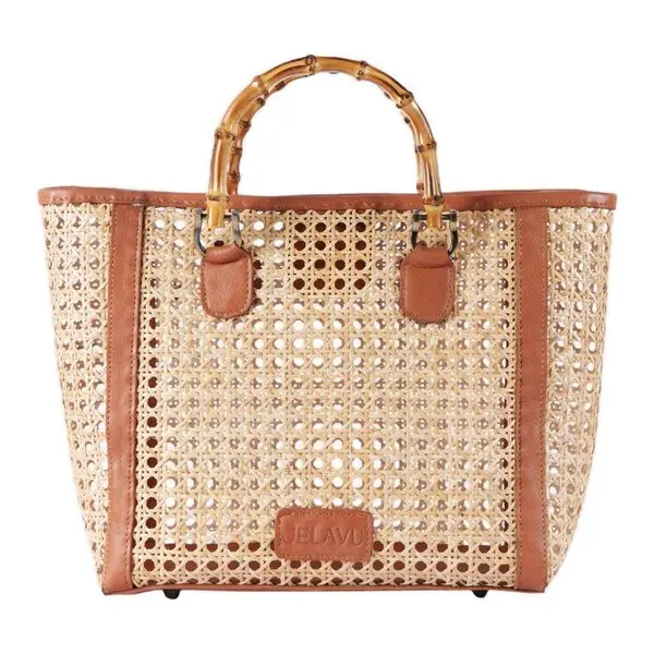 JELAVU Bristoll Tan Medium Satchel Bag