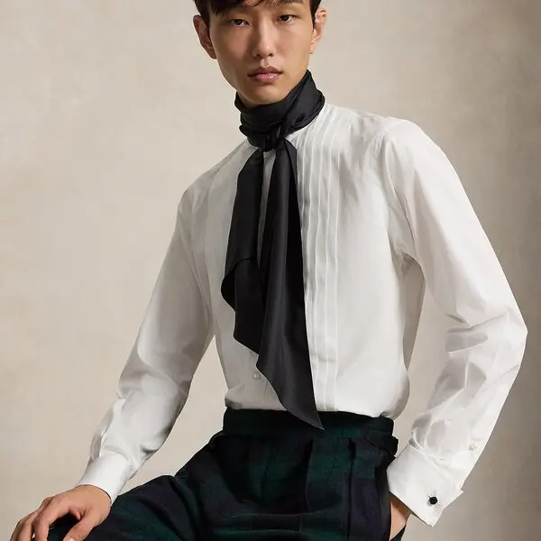 Ralph Lauren Silk Twill Cravat - Black
