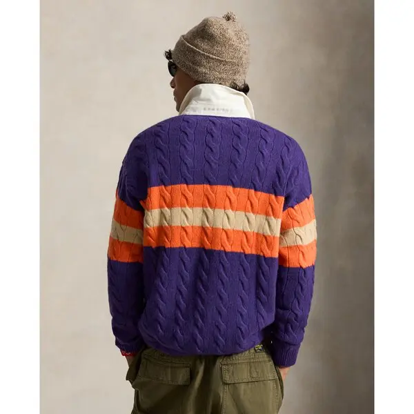 Ralph Lauren Relaxed Fit Cable-knit Rugby Sweater