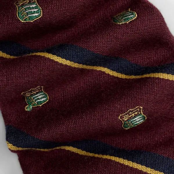 Ralph Lauren Vintage-inspired Striped Club Tie - Wine