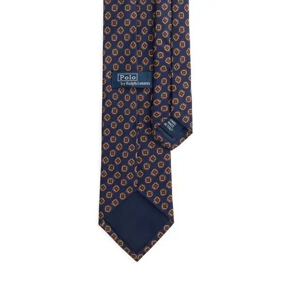 Ralph Lauren Silk Foulard Tie - Blue
