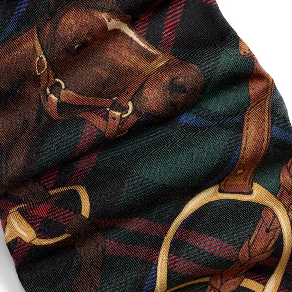 Ralph Lauren Graduate Equestrian-plaid Silk Tie