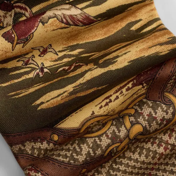 Ralph Lauren Graduate Duck-print Silk Tie