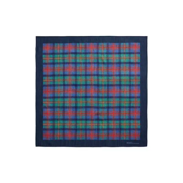 Ralph Lauren Plaid-print Wool Bandanna