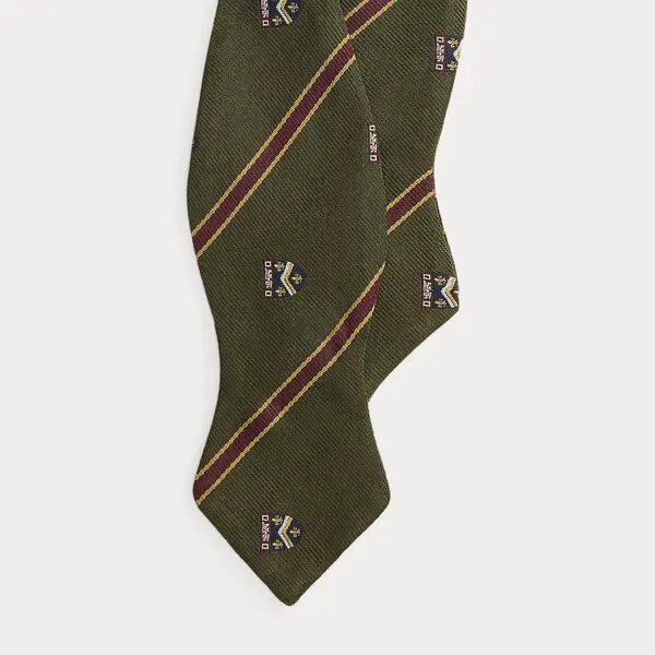 Ralph Lauren Striped Silk Club Bow Tie
