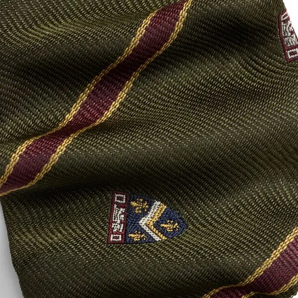 Ralph Lauren Striped Silk Club Bow Tie