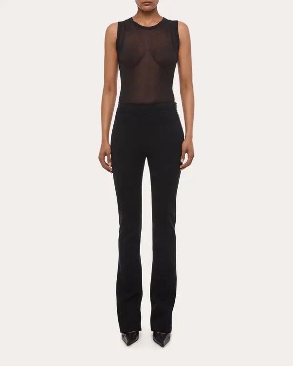 Helmut Lang Stretch Ponte Rider Leggings