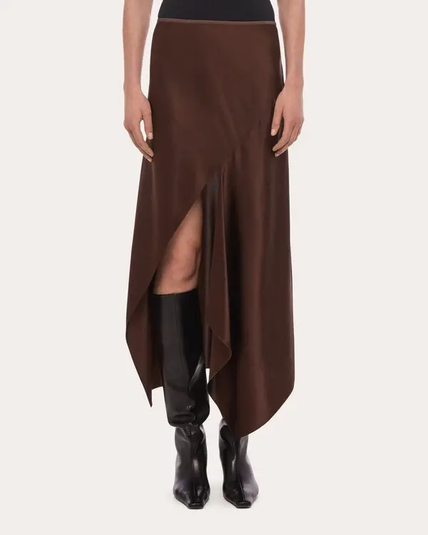 Helmut Lang Silk Handkerchief Slip Skirt