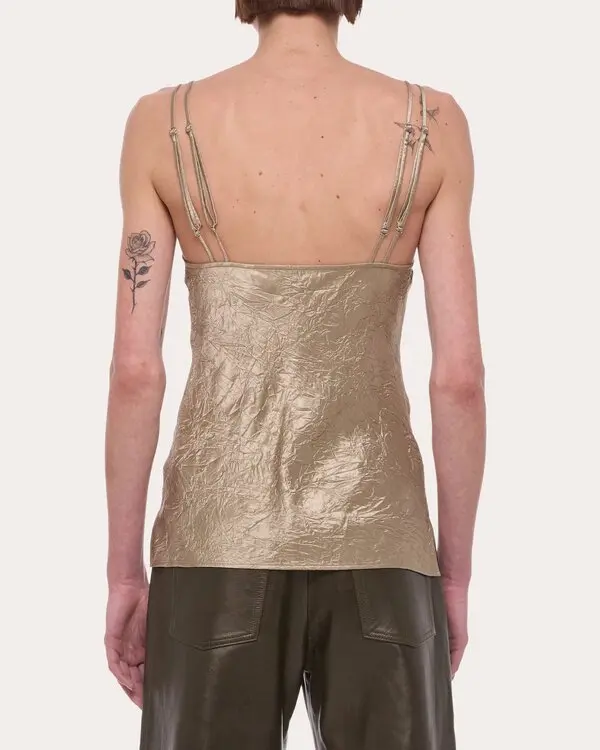 Helmut Lang Crinkle Slip Tank Top