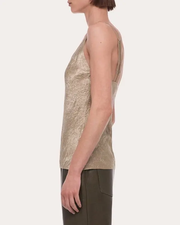 Helmut Lang Crinkle Slip Tank Top