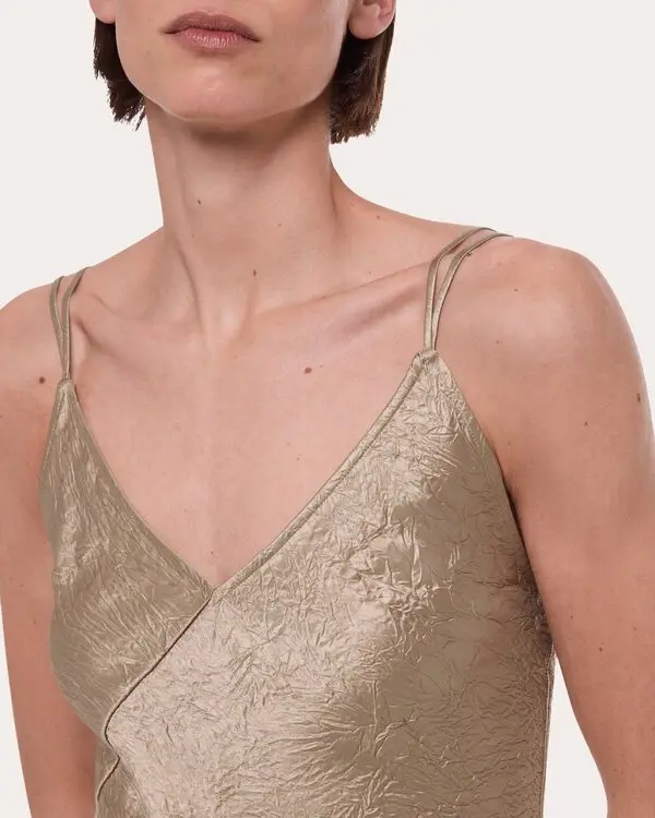 Helmut Lang Crinkle Slip Tank Top
